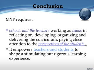 Middle years programme | PPT