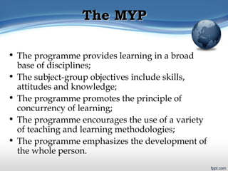 Middle years programme | PPT