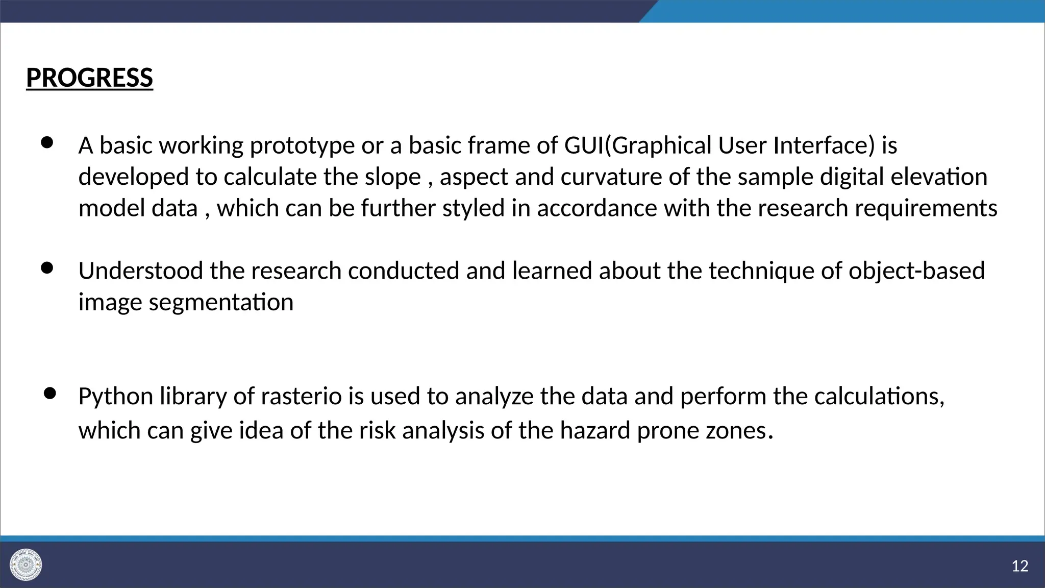 mid evaluation report on hazard mapping using OBIA method | PPTX