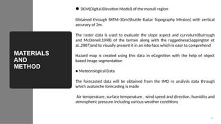 mid evaluation report on hazard mapping using OBIA method | PPTX