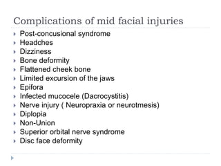 Mid facial fractures | PPTX