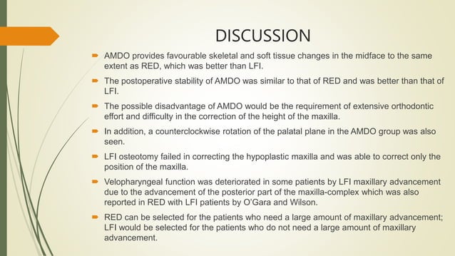 Midfacial Changes Through Anterior Maxillary Distraction Osteogenesis ...