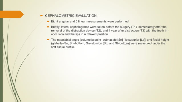Midfacial Changes Through Anterior Maxillary Distraction Osteogenesis ...