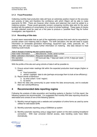 MID Heat Metering For RHI Report | PDF