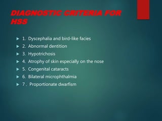 Hallermann streiff syndrome | PPTX