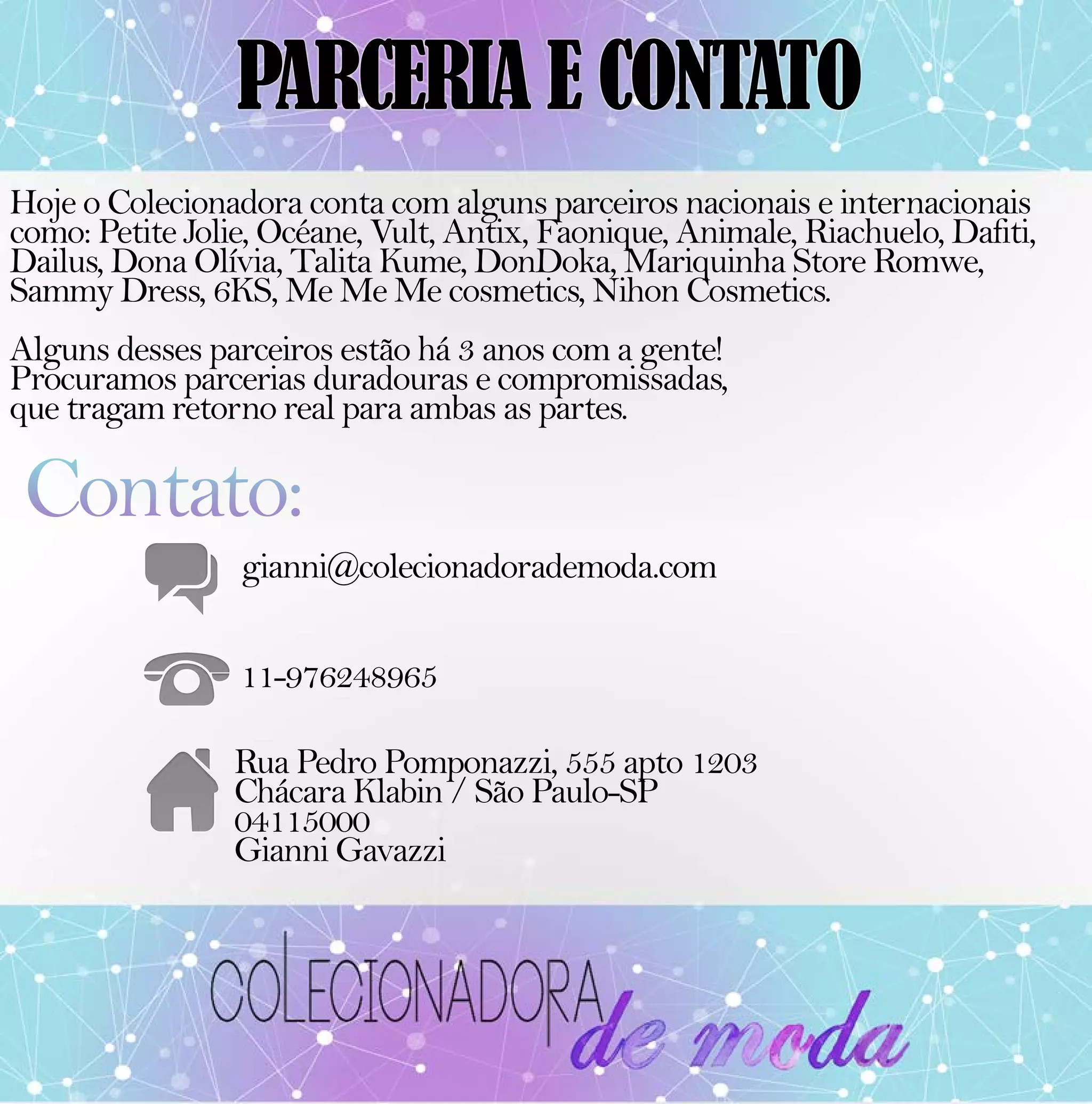 Mídia kit colecionadora de moda | PDF Mídia kit colecionadora de moda | PDF