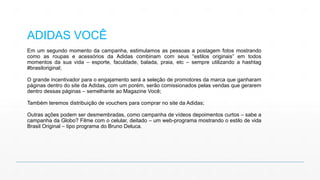 Adidas Brasil - Branding e Posicionamento nas Redes Sociais | PDF