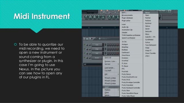 Midi editing: Quantization