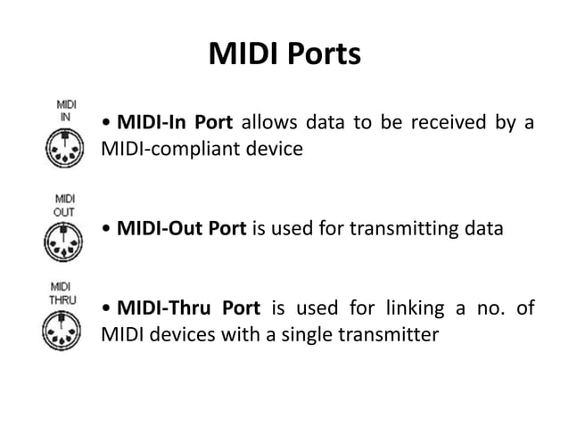 The MIDI Protocol - Musical Instrument Digital Interface | PPTX | Digital Audio | Computer ...