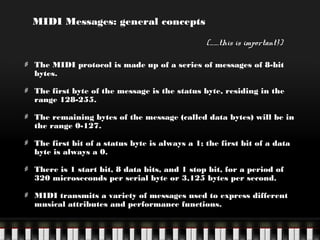 Midi message formats | PPT