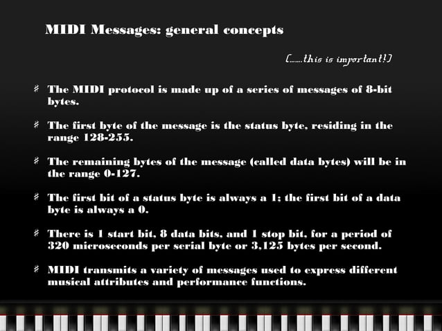 Midi message formats | PPT