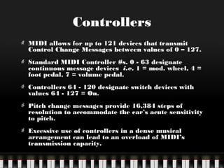 Midi message formats | PPT