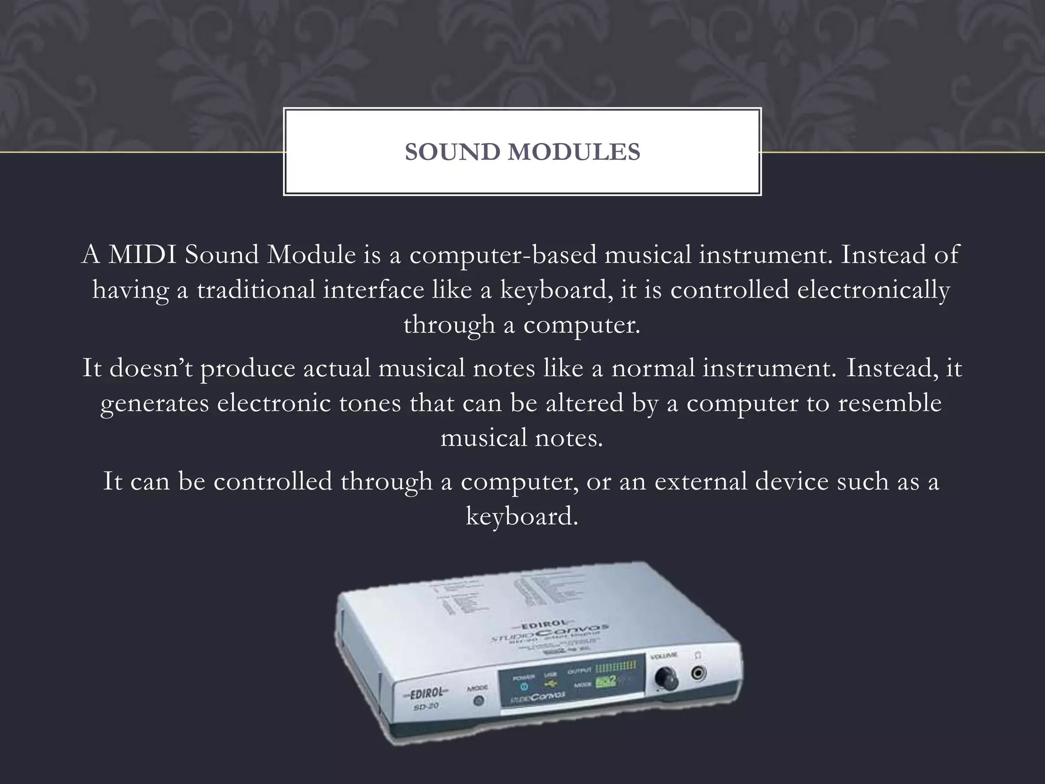 MIDI for A2 music tech students | PPTX