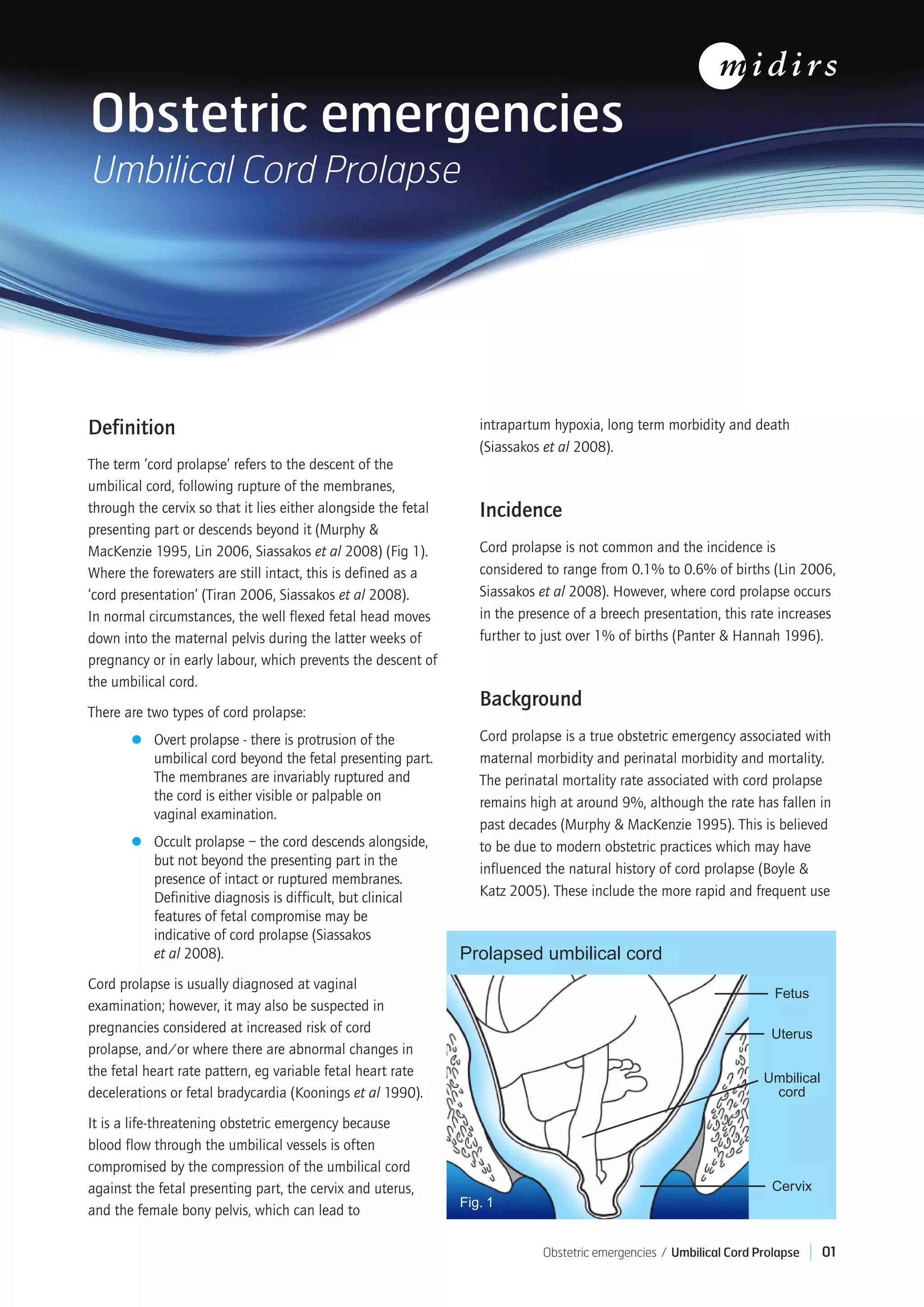 Midirs Cord Prolapse | PDF