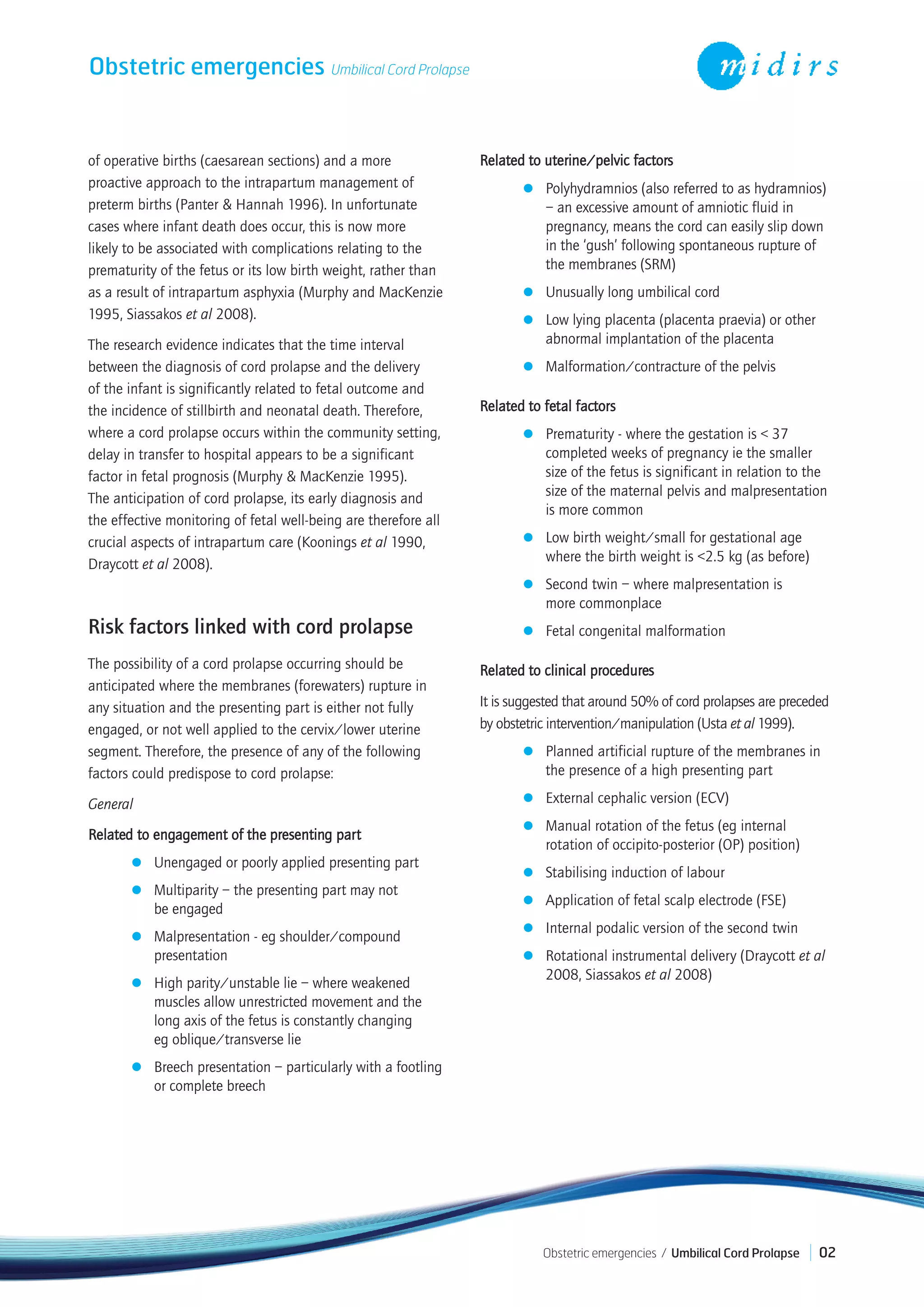 Midirs Cord Prolapse | PDF
