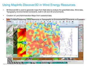 MapInfo Discover 3D for Wind Energy Resources | PPT