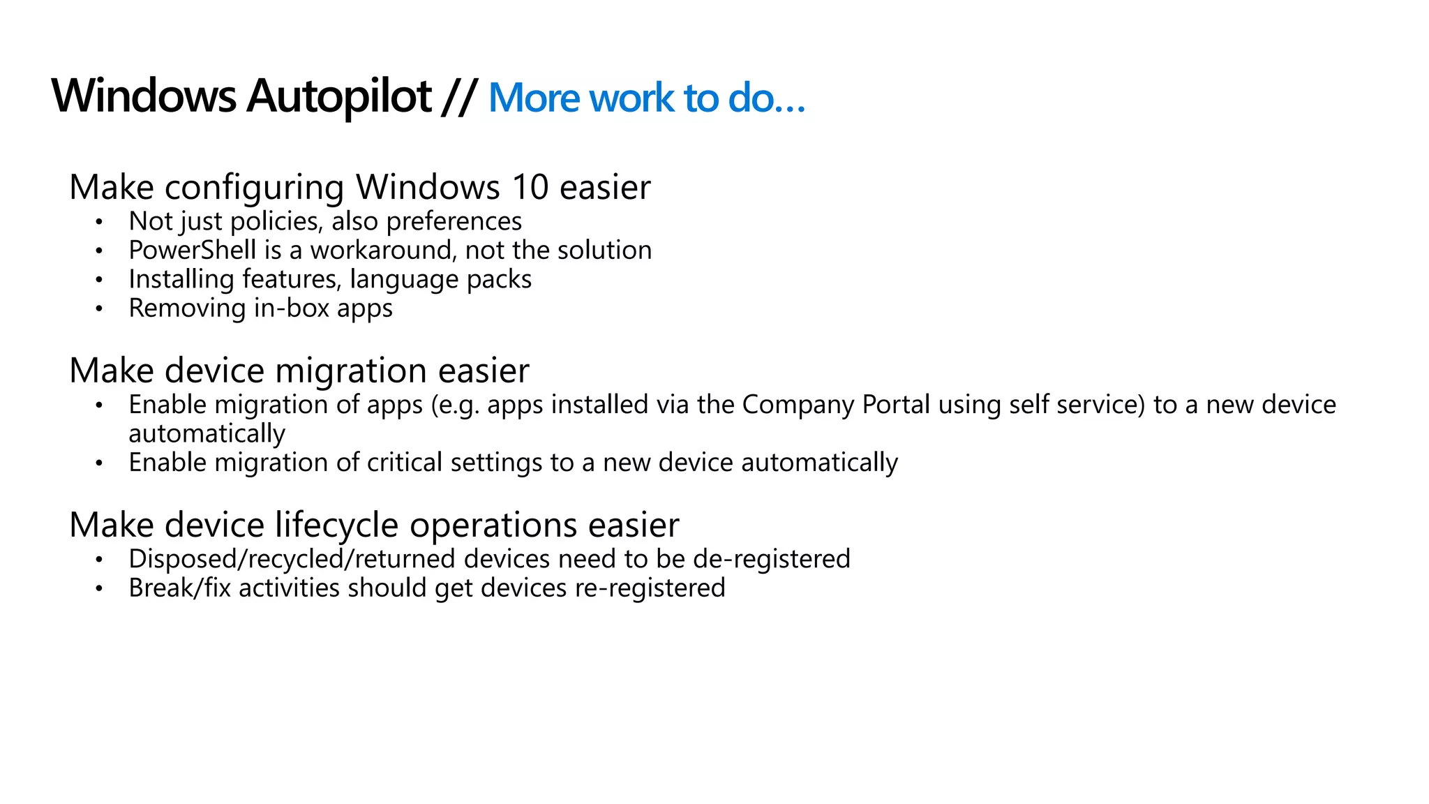 Modernise your Windows 10 deployment with Windows Autopilot | PPTX