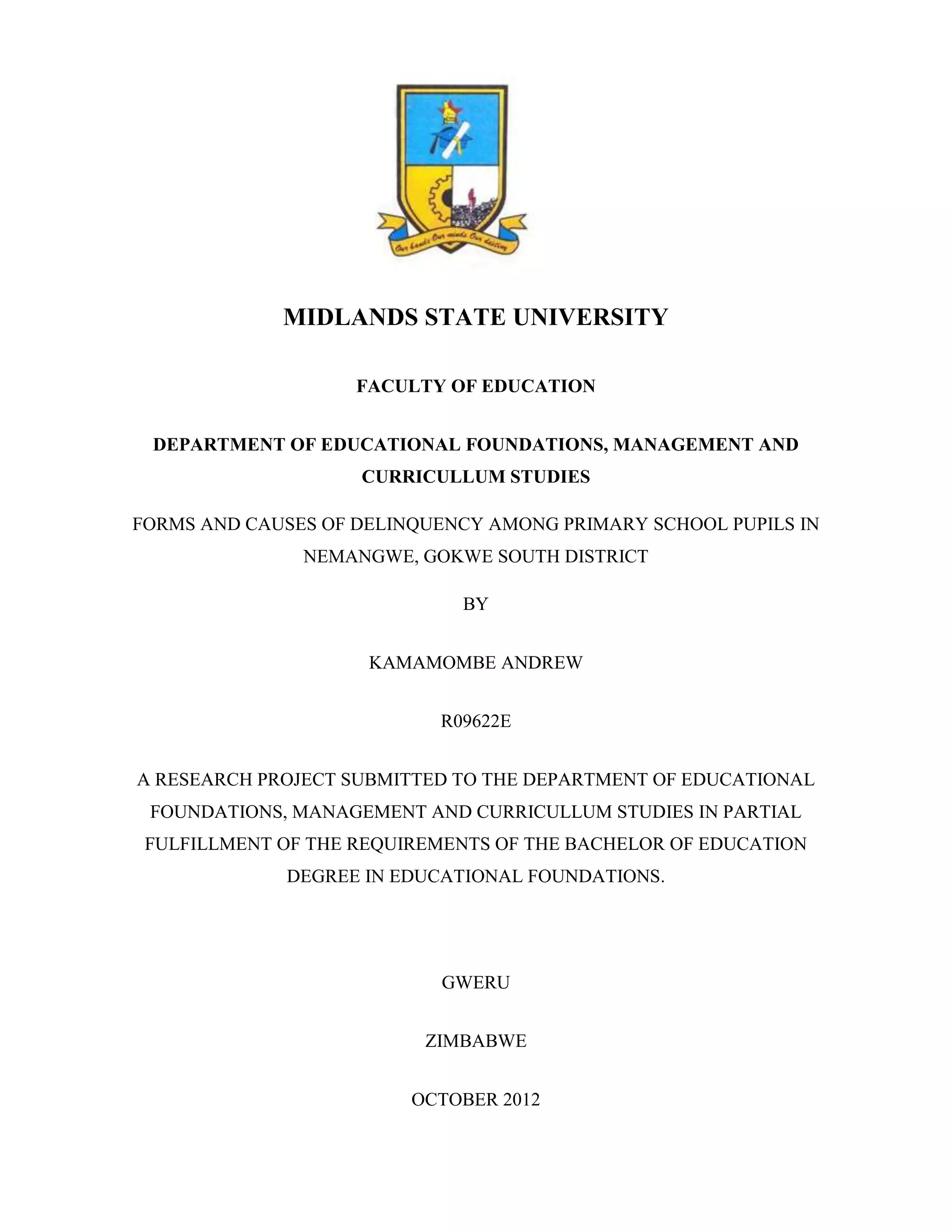 Midlands state university | DOCX