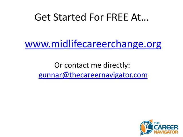 Midlife career change - intro | PPTX