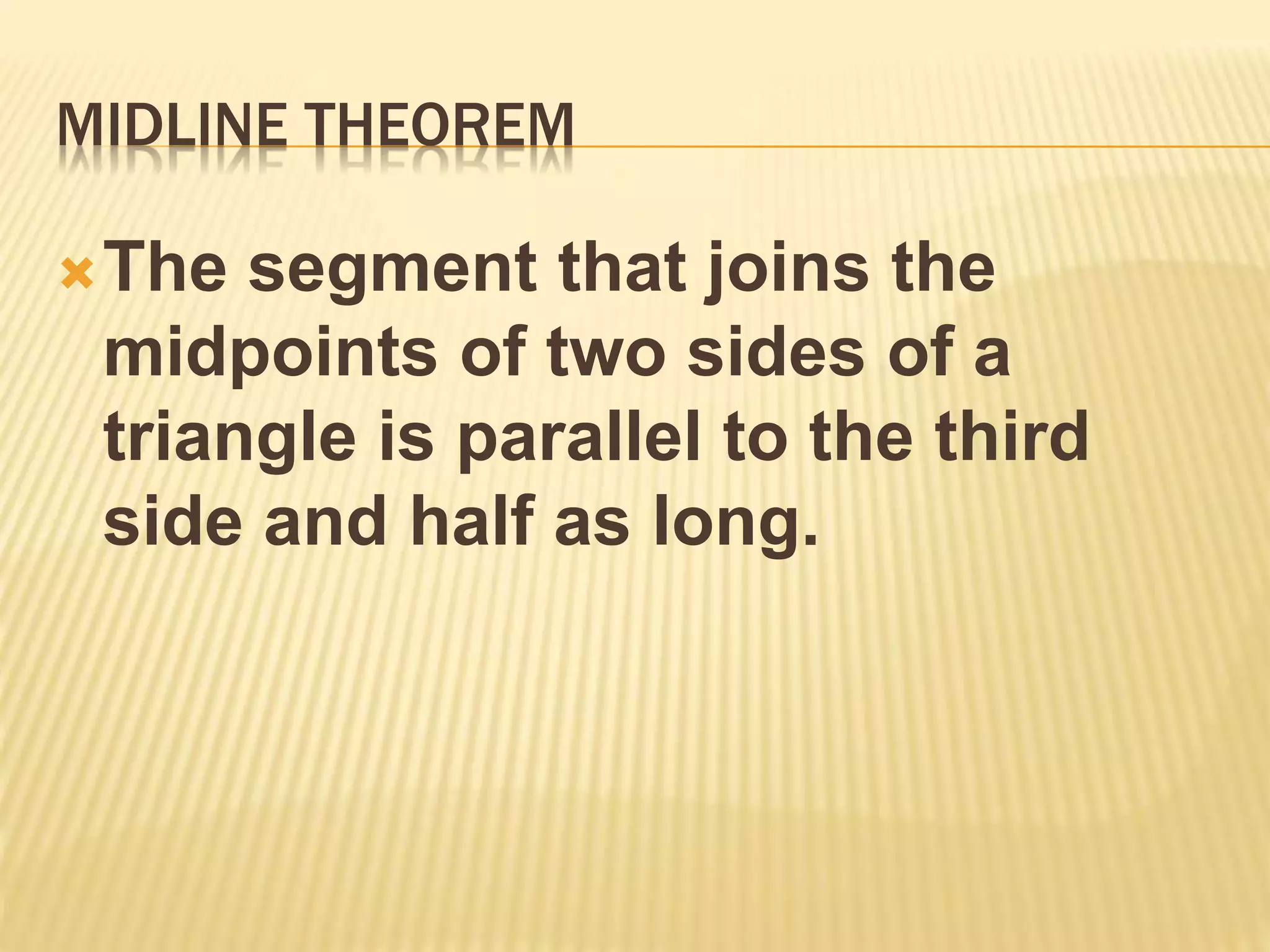 Midline theorem - Mathematics - Geometry | PPTX