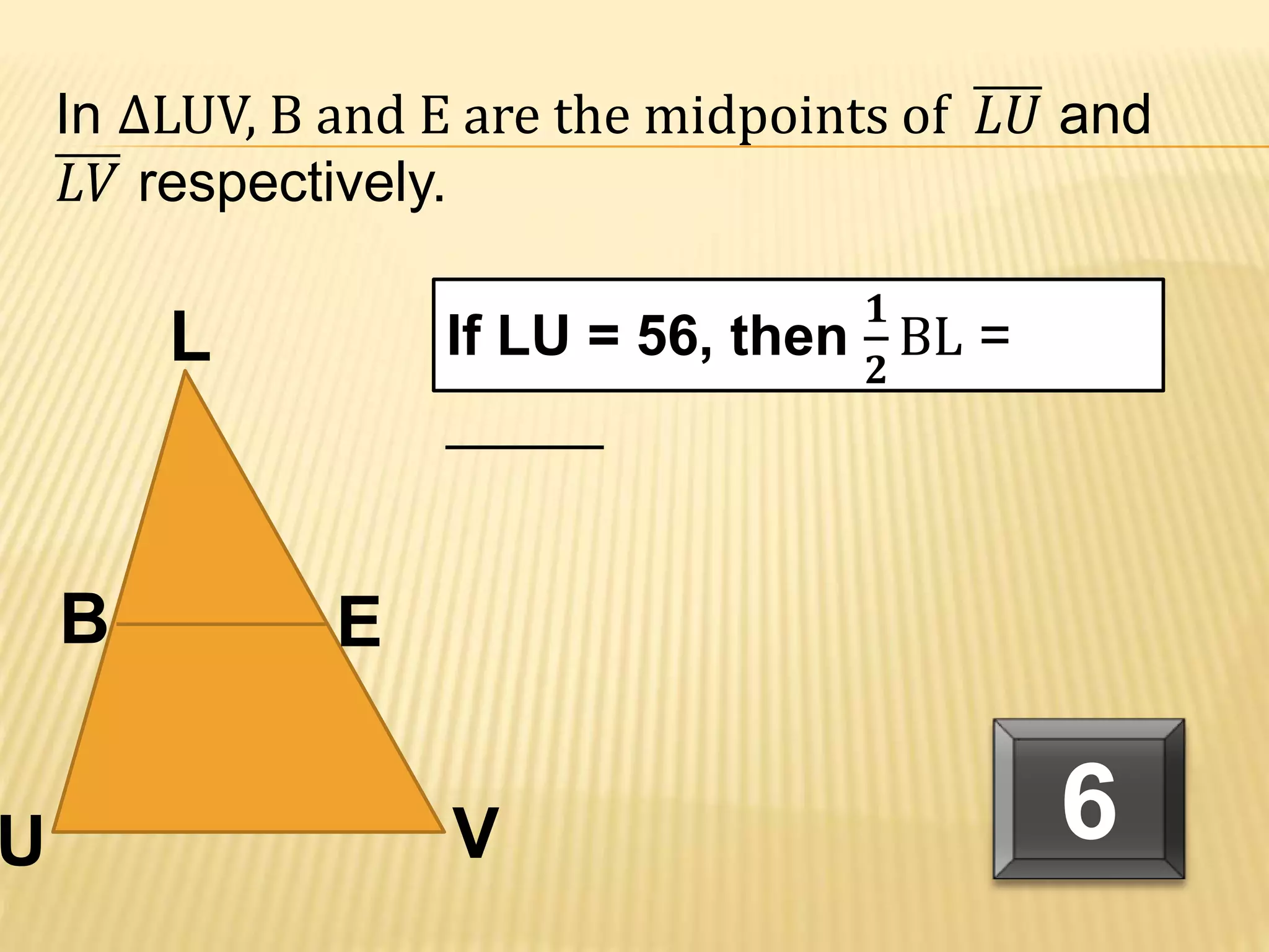 Midline theorem - Mathematics - Geometry | PPTX