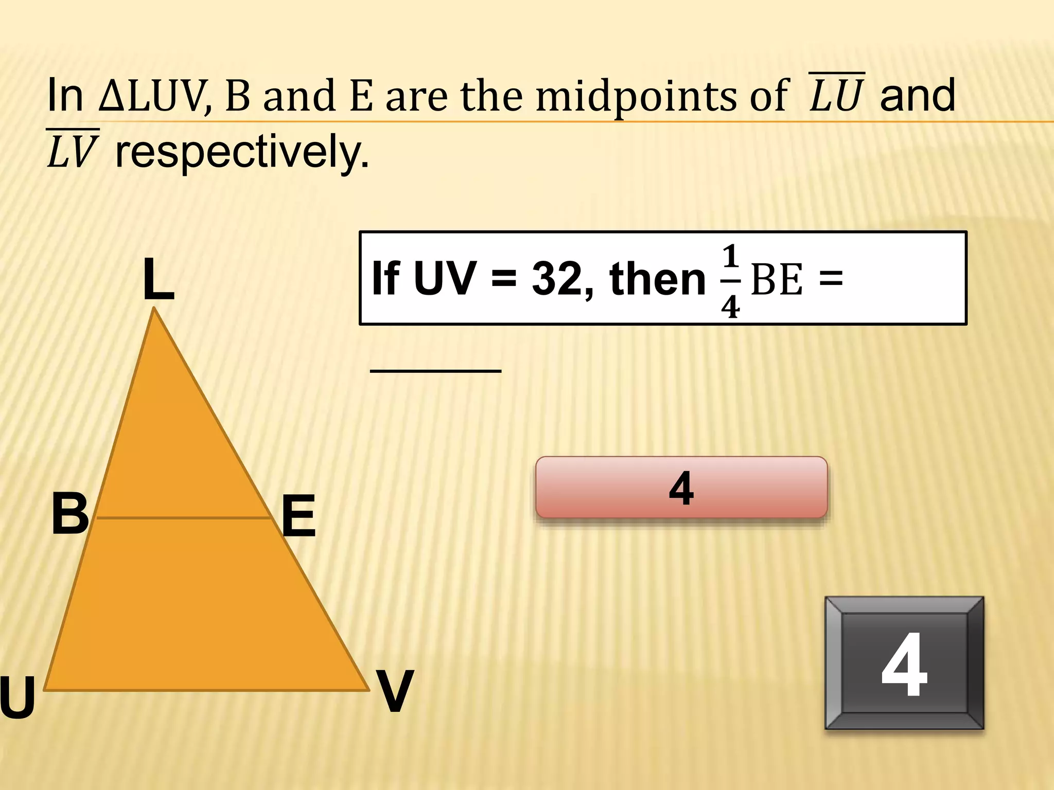 Midline theorem - Mathematics - Geometry | PPTX