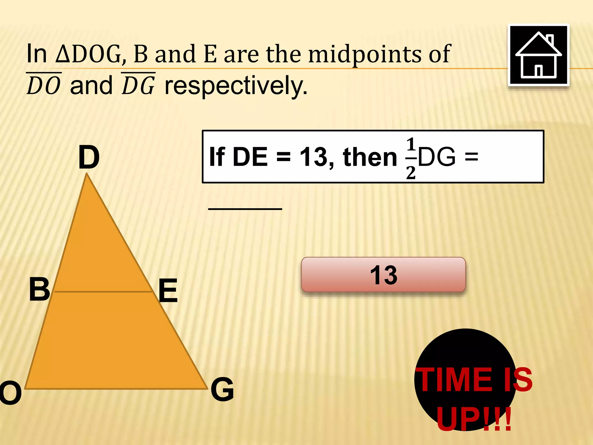 Midline theorem - Mathematics - Geometry | PPTX