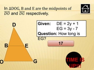 Midline theorem - Mathematics - Geometry | PPTX