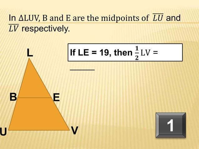 Midline theorem - Mathematics - Geometry | PPTX | Physics | Science