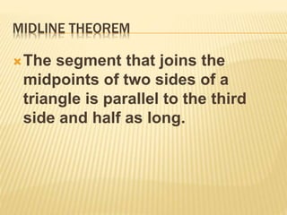 Midline theorem - Mathematics - Geometry | PPTX