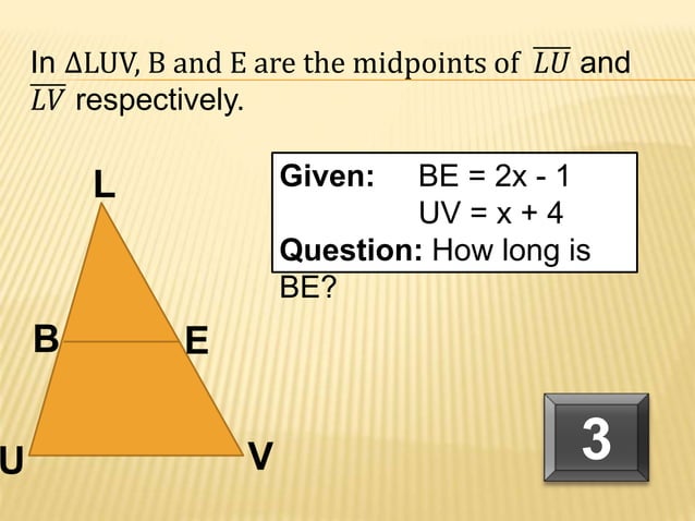 Midline theorem - Mathematics - Geometry | PPTX | Physics | Science