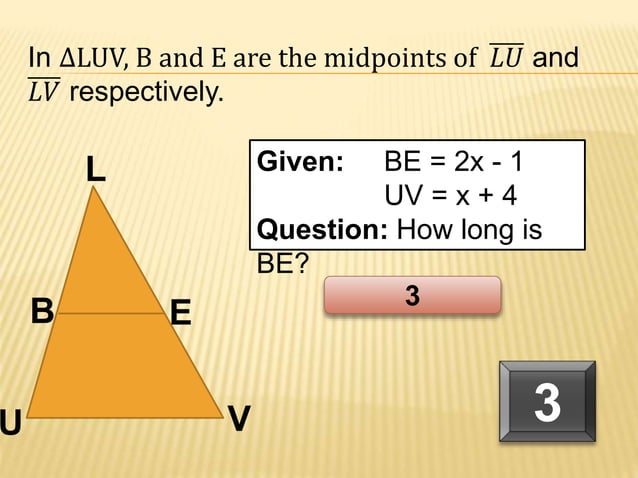 Midline theorem - Mathematics - Geometry | PPTX | Physics | Science