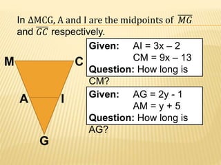 Midline theorem - Mathematics - Geometry | PPTX