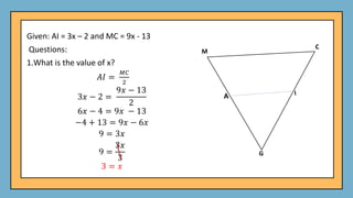 Midline Theorem grade 9 lesson powerpoint | PPTX