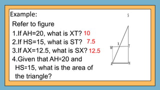 Midline Theorem grade 9 lesson powerpoint | PPTX