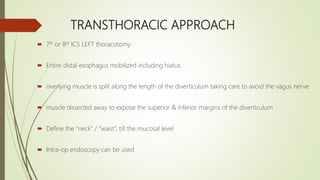 mid & lower esophageal diverticulum.pptx