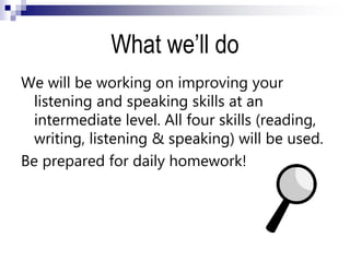 College English 1 - first day | PPTX