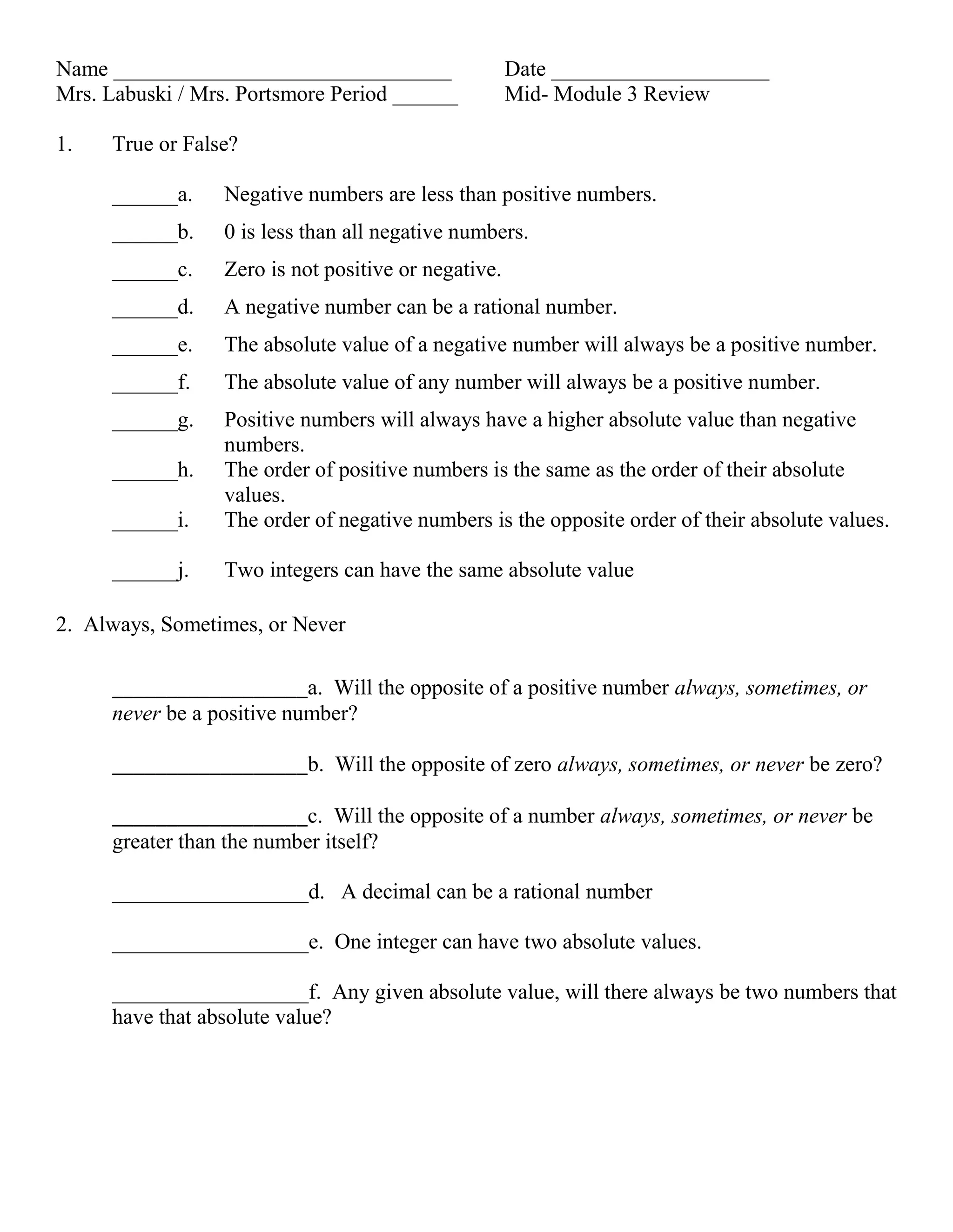 Mid module 3 review | PDF