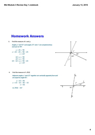 Mid module 3 review day 1 | PDF