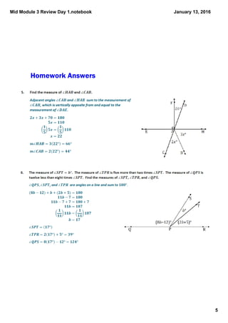 Mid module 3 review day 1 | PDF