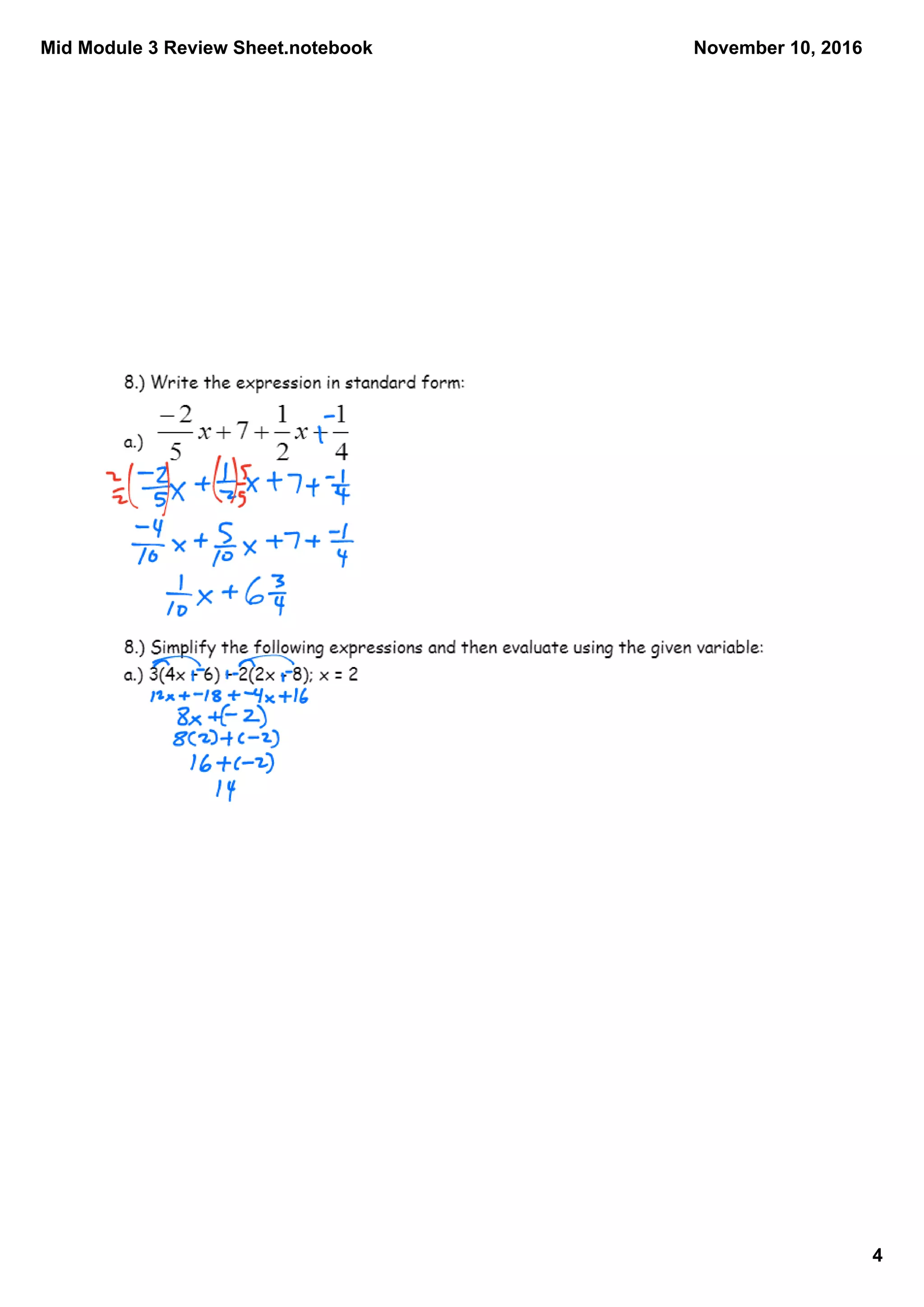 Mid module 3 review sheet | PDF | Education