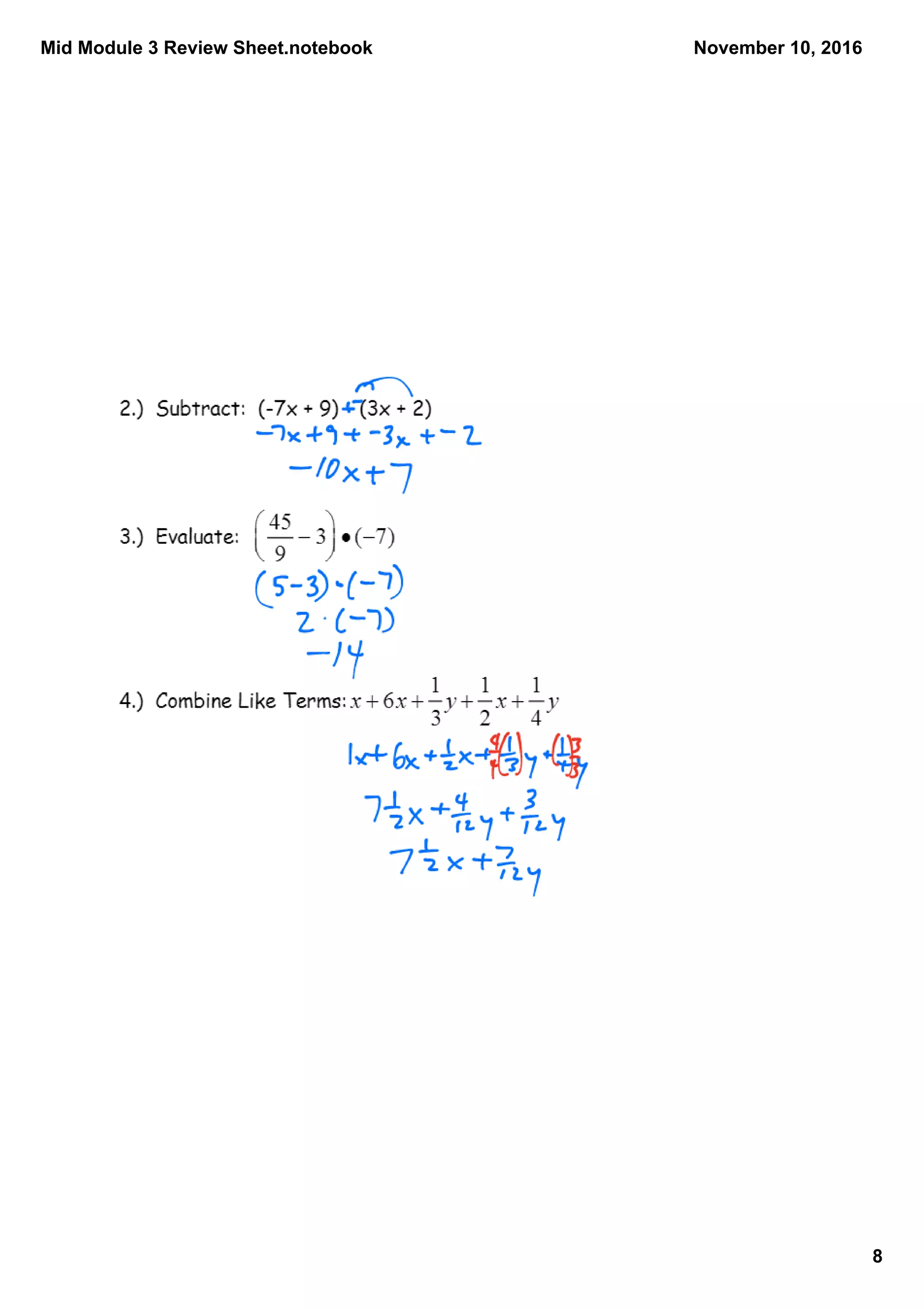Mid module 3 review sheet | PDF | Education