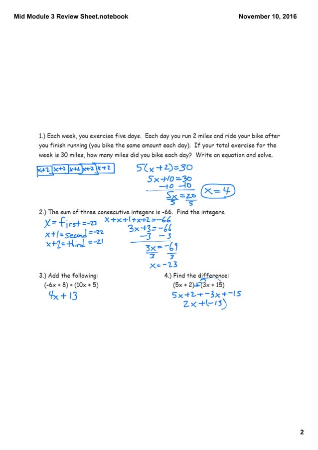 Mid module 3 review sheet | PDF | Education