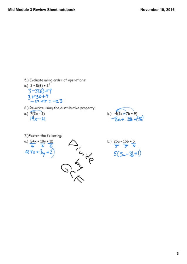 Mid module 3 review sheet | PDF | Education