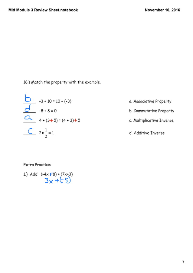 Mid module 3 review sheet | PDF | Education