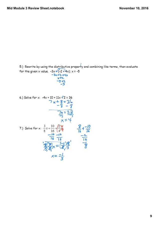 Mid module 3 review sheet | PDF | Education