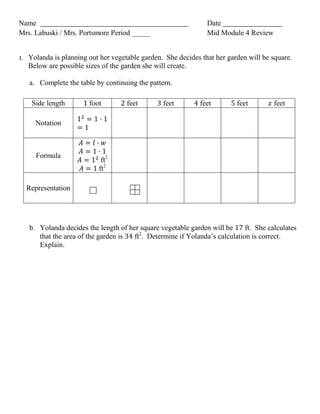 Mid module review | DOCX | Gardening | Home & Garden