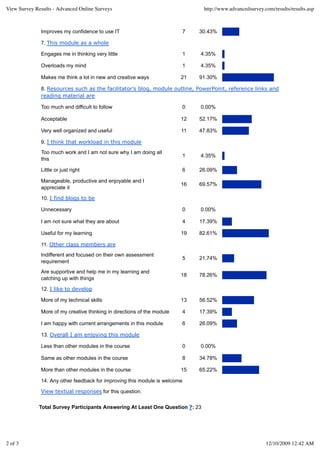 Mid Module Survey2009 | PDF