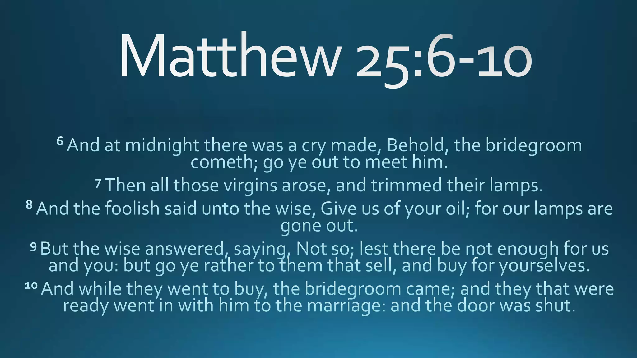 The Midnight cry | PPTX