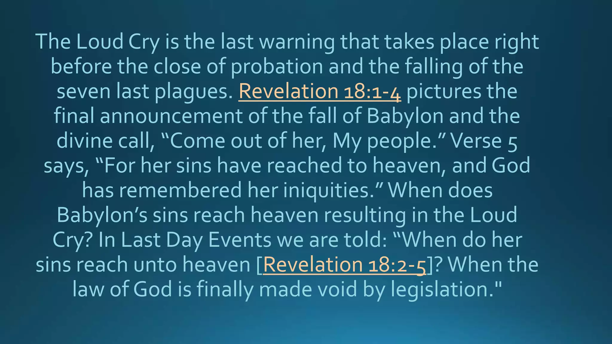 The Midnight cry | PPTX